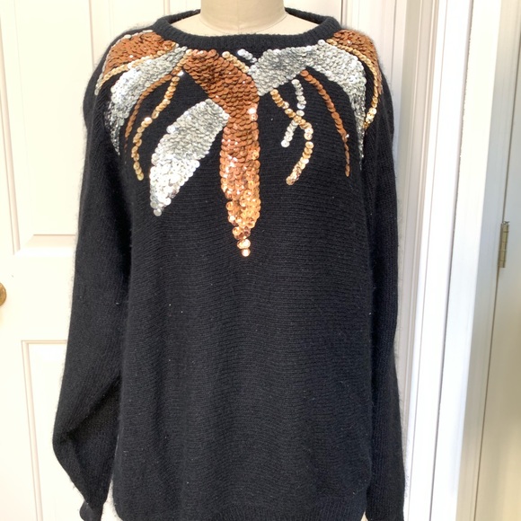 Diana Marco | Sweaters | Vintage 8s Angora Sequin Sweater Diana Marco | Poshmark